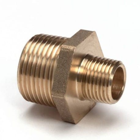 Messing Verloop nippel - Henatherm - Groothandel in Sanitair en Verwarming in Diksmuide
